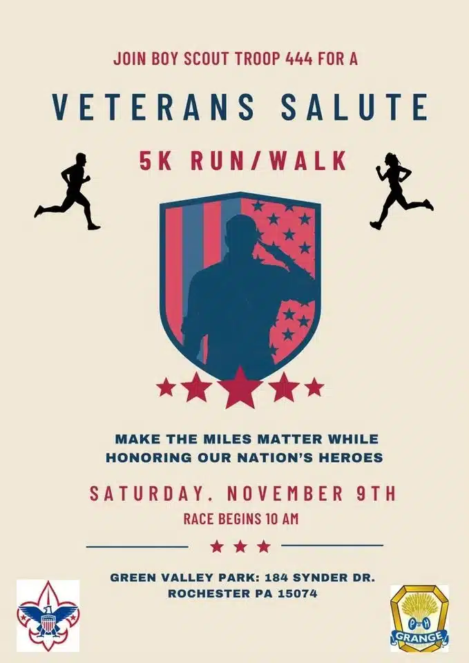Veterans Salute 5K and Walk – Beaver County Events