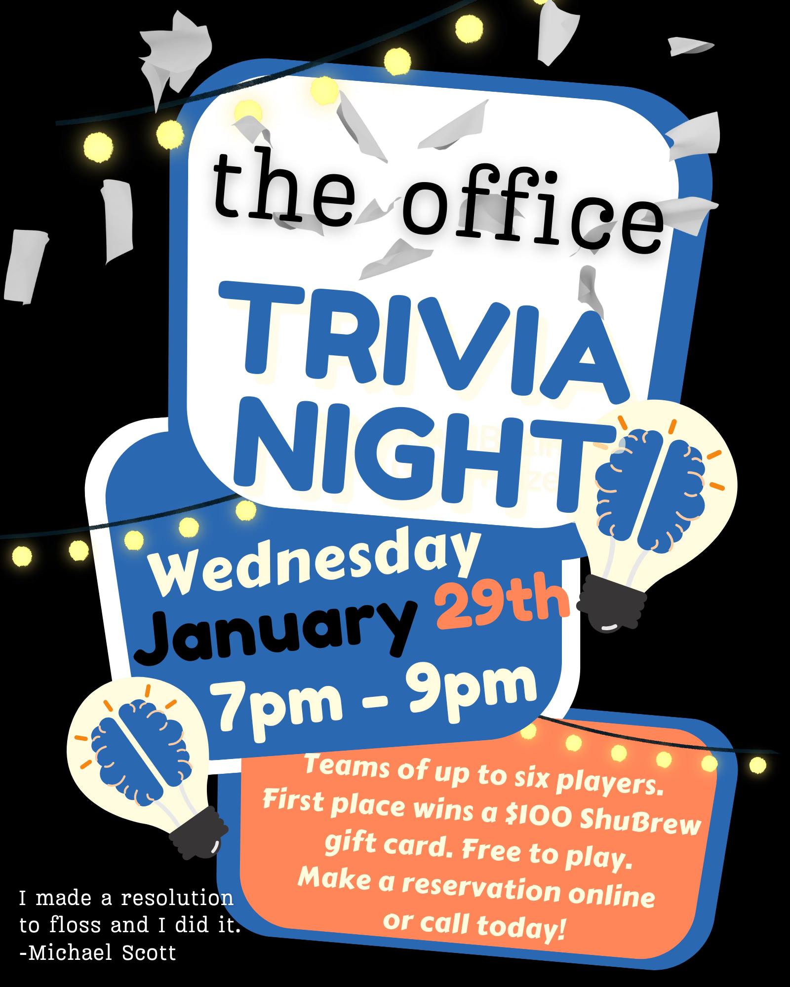 The Office Trivia Night – Beaver County Events