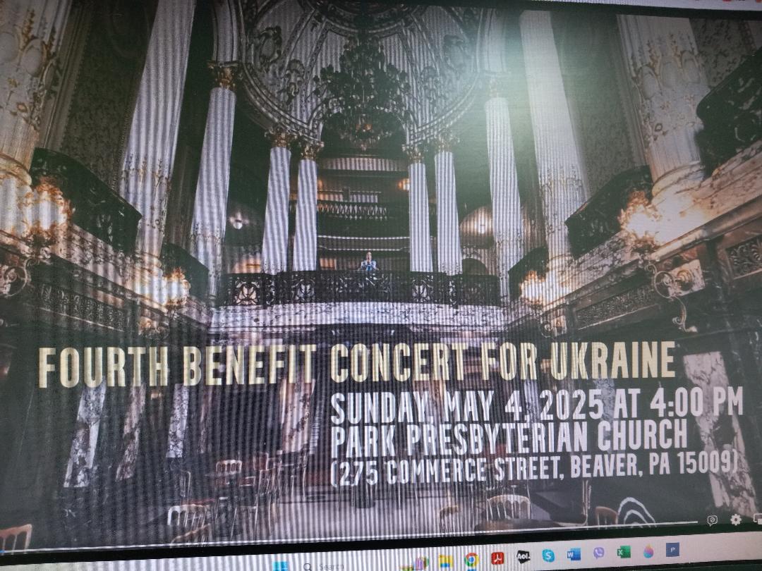 Fourth Benefit Concert for Ukraine, May 4th, 4PM – Beaver County Events