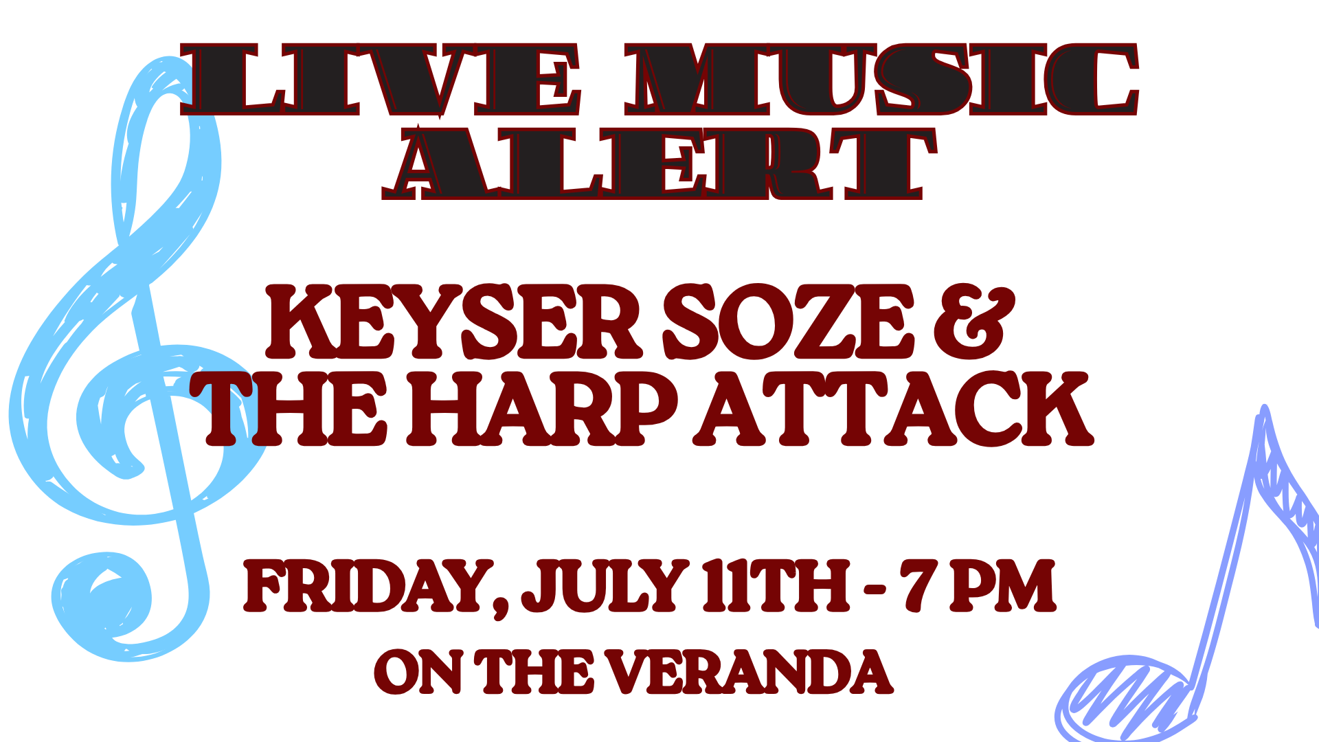 Keyser Soze & The Harp Attack – Beaver County Events